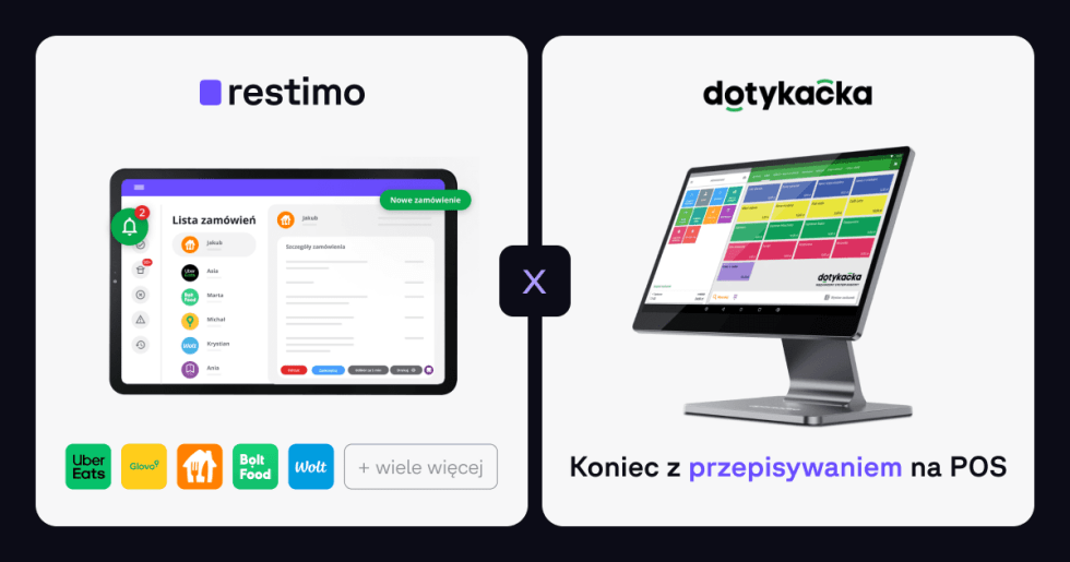 Dotykačka - Obsługa zamówień z dostawą bez bałaganu w kuchni i w biznesie